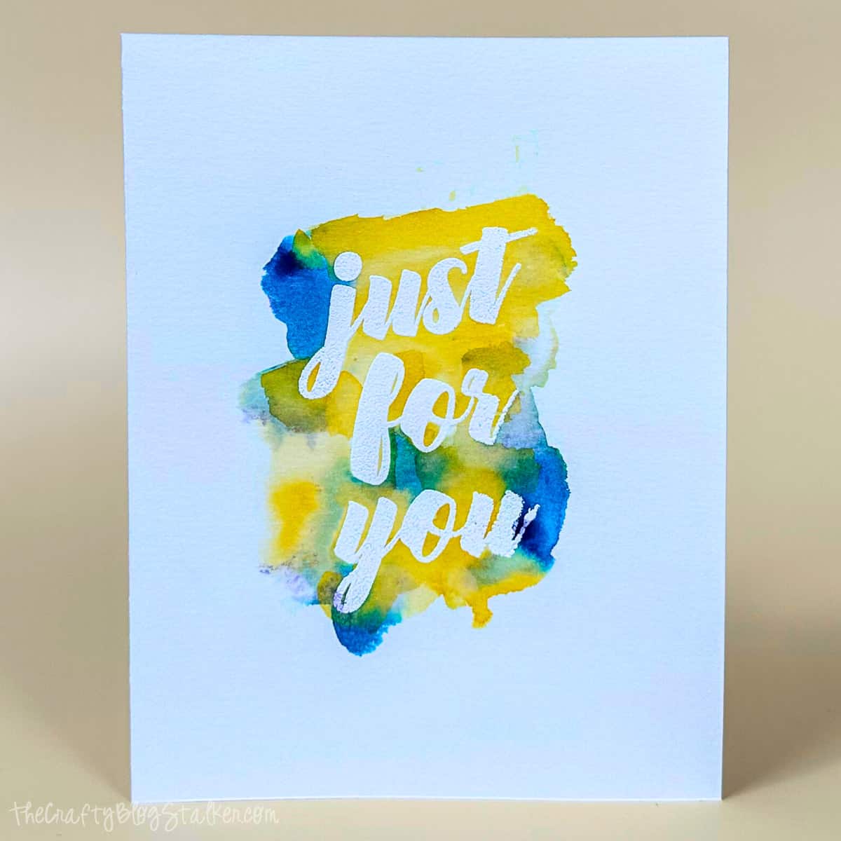 DIY Watercolor Thank You Cards - The Crafty Blog Stalker
