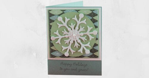 Snowflake Christmas Card Tutorial - The Crafty Blog Stalker