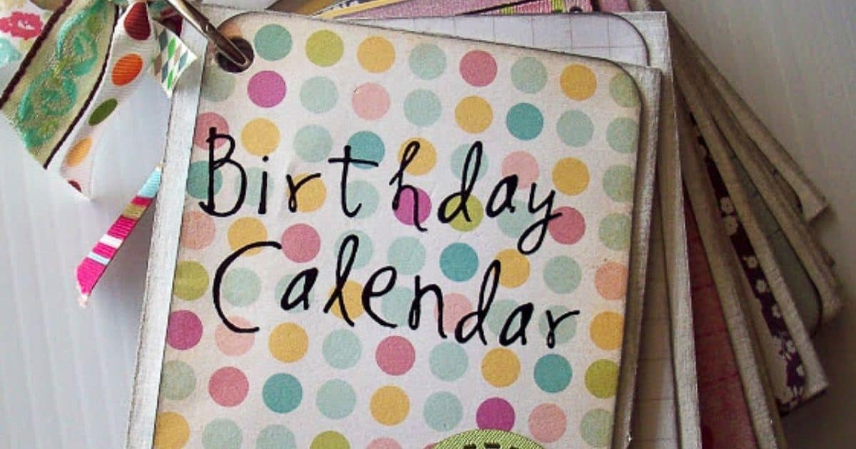 Birthday Month Calendar Mini Book with Project Life