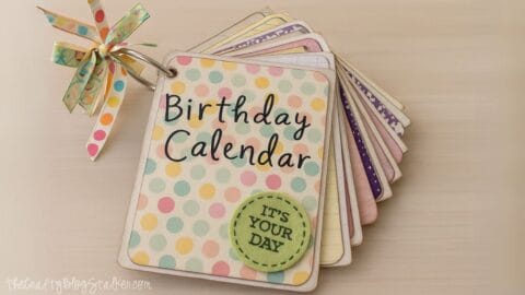 Birthday Month Calendar Mini Book with Project Life