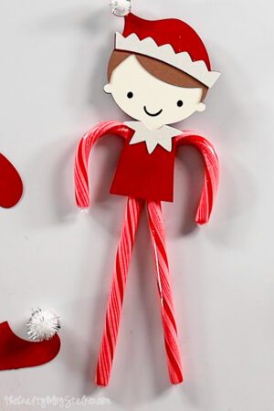 How To Make A Candy Cane Elf with a Cricut