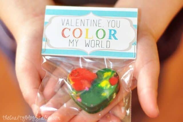 You Color My World Valentine Free Printable - The Crafty Blog Stalker