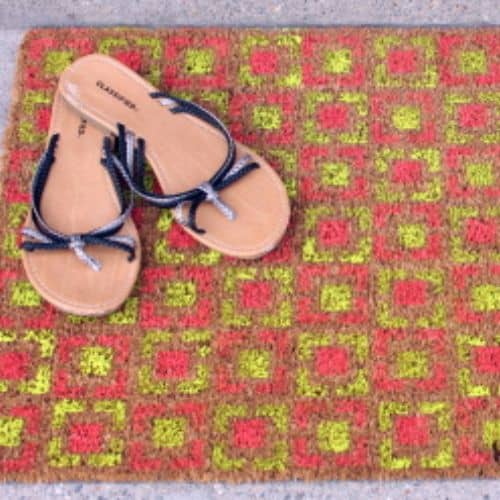 Create Customized Door Mats with Stencils - The Crafty Blog Stalker