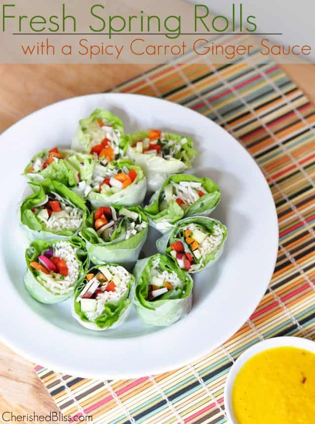 Fresh Spring Rolls Recipe - The Crafty Blog Stalker