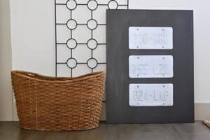 DIY License Plate Wall Art On A Budget - The Crafty Blog Stalker