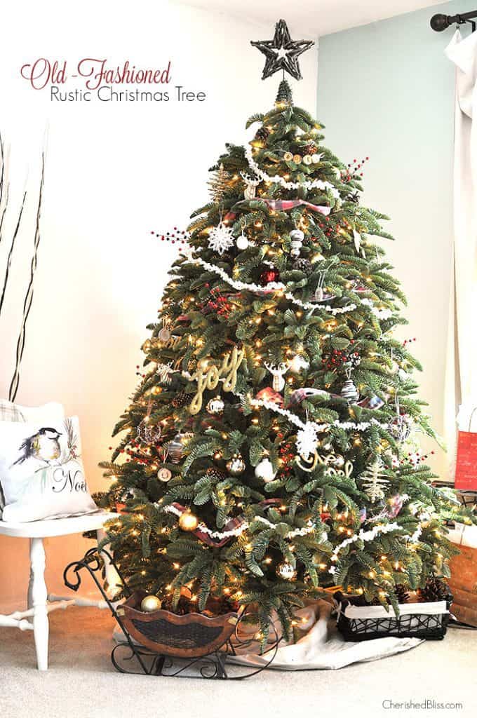 Old Fashioned Rustic Christmas Tree - The Crafty Blog Stalker