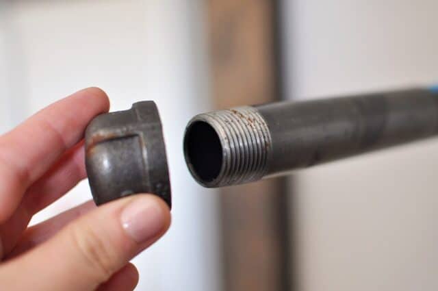 How to Build DIY Industrial Pipe Shelves - The Crafty Blog Stalker