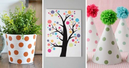 21 Polka Dot Pattern DIY Craft Ideas - The Crafty Blog Stalker