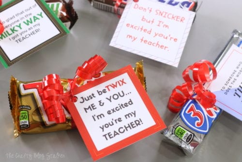 Printable Candy Bar Wrapper Teacher Gift - The Crafty Blog Stalker