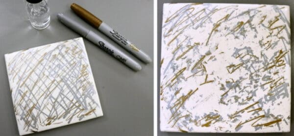 How to Make Sharpie Dyed Tile Coasters DIY Craft Kit Gift