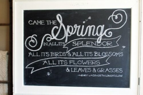 11 Unique Spring Chalk Art Designs - The Crafty Blog Stalker