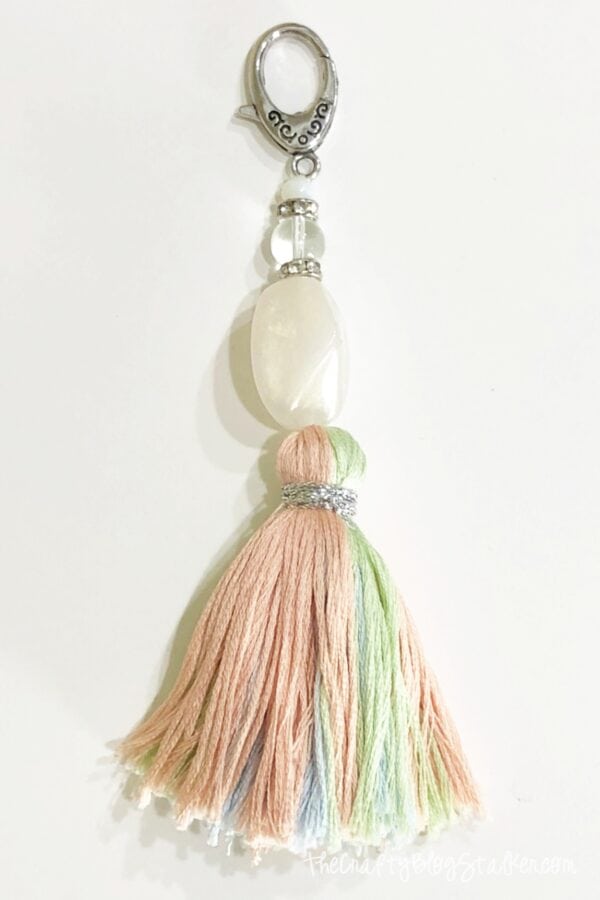 How to Make a DIY Tassel Keychain - The Crafty Blog Stalker