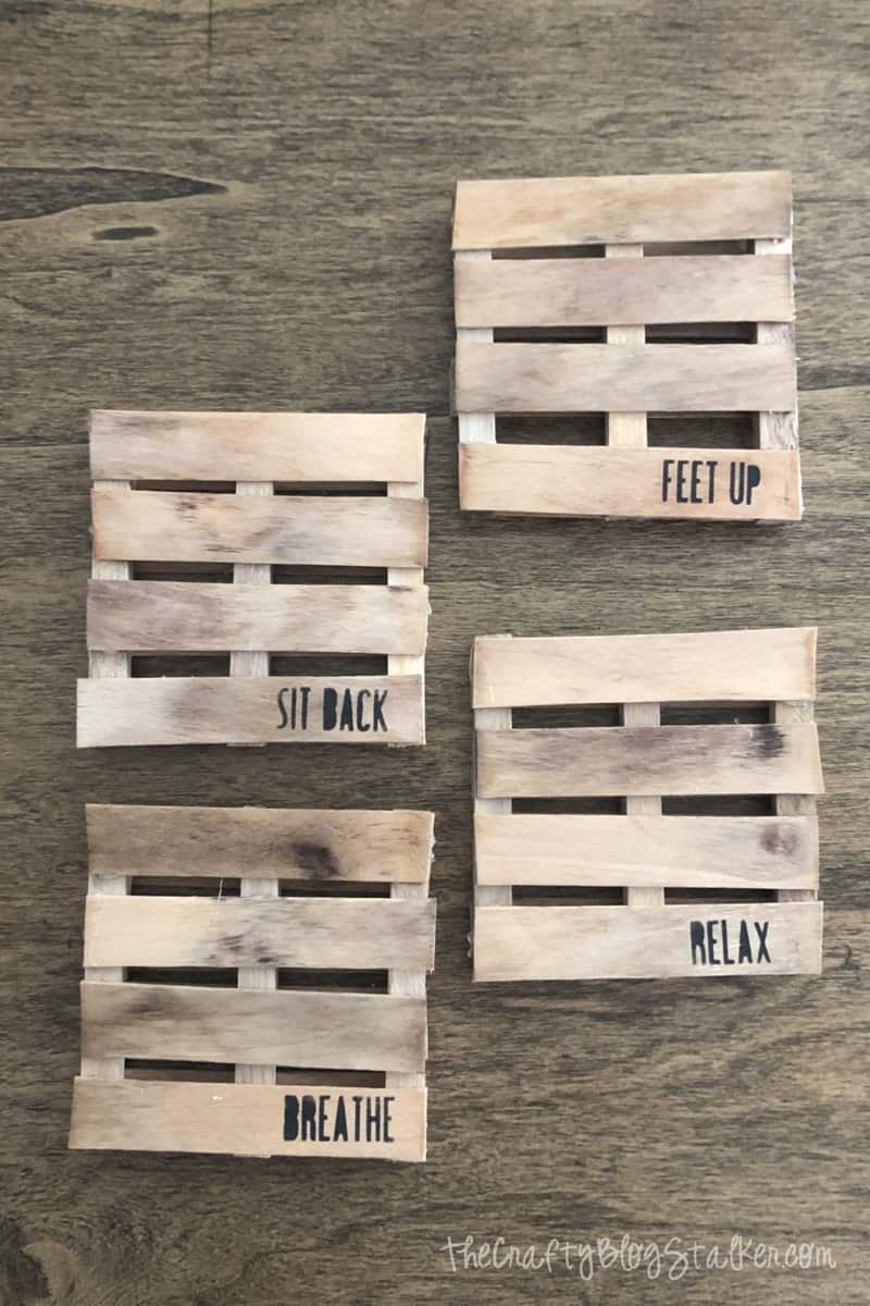 Making Mini Wood Pallet Coasters | Crafty Blog Stalker