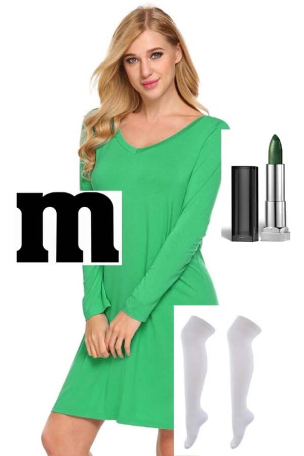 How to Make a Green M&M Halloween Costume - The Crafty Blog Stalker