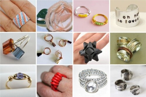 25 Beautiful Handmade Ring Tutorials - The Crafty Blog Stalker
