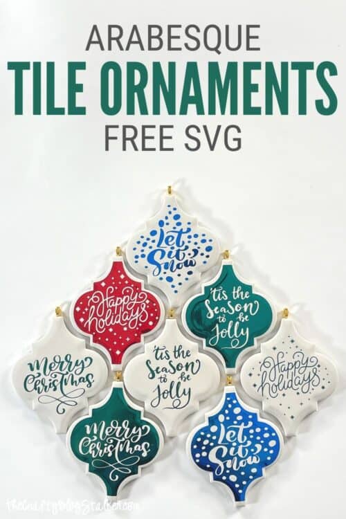 How to Make Arabesque Tile Ornaments with a Free SVG