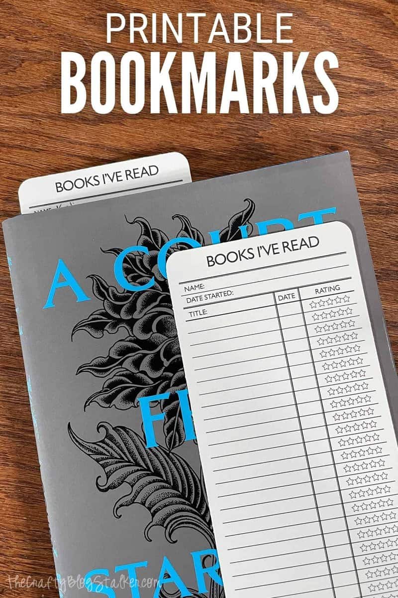Free Printable Bookmark PDF - The Crafty Blog Stalker