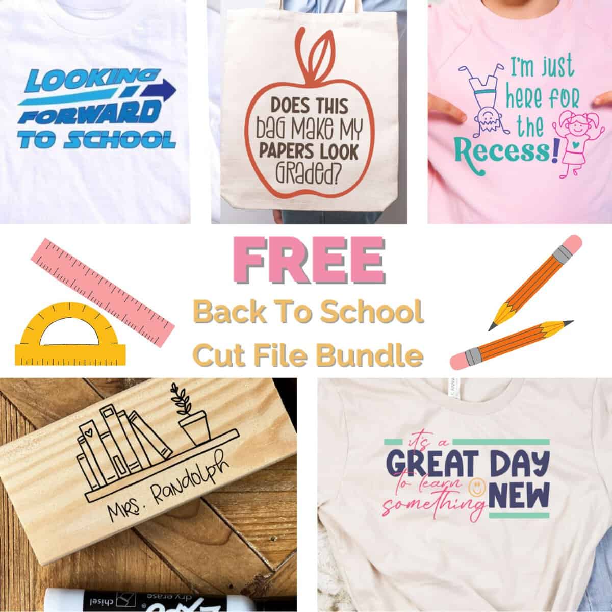 5 Free Cut Files for Back to School - The Crafty Blog Stalker