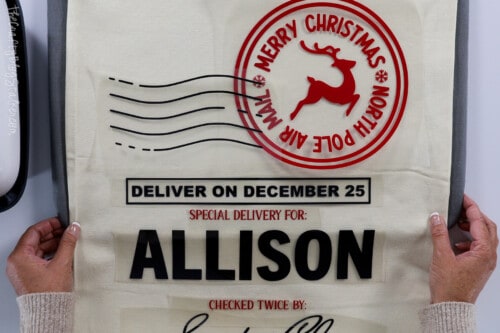 Personalized Santa Sacks with a Free SVG - Crafty Blog Stalker