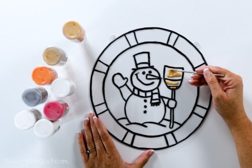 How to Make a Snowman Window Hanger - The Crafty Blog Stalker