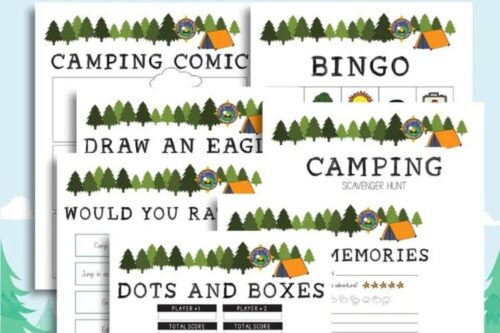 38 Free Camping Printables and Activities - The Crafty Blog Stalker