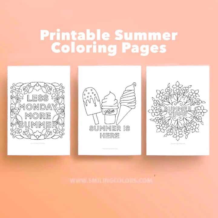 35 Summer Printable Coloring Pages and Activities - TCBS