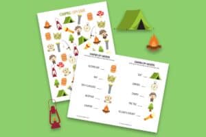 38 Free Camping Printables and Activities - The Crafty Blog Stalker