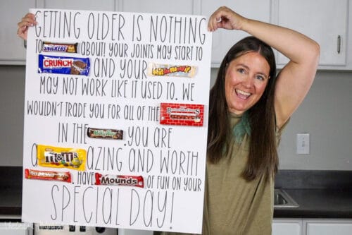 How to Make a Birthday Candy Poster with Cricut Venture - TCBS