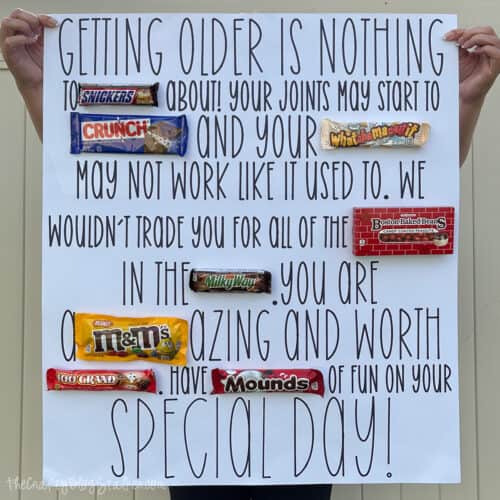 How to Make a Birthday Candy Poster with Cricut Venture - TCBS