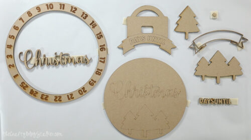 Laser Cut Ornament Advent Calendar Tutorial - The Crafty Blog Stalker