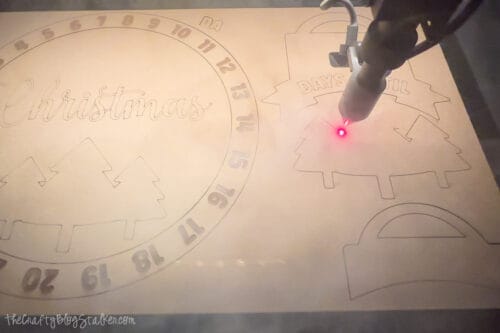 Laser Cut Ornament Advent Calendar Tutorial - The Crafty Blog Stalker