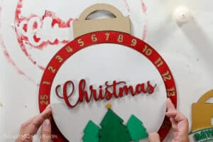 Laser Cut Ornament Advent Calendar Tutorial - The Crafty Blog Stalker