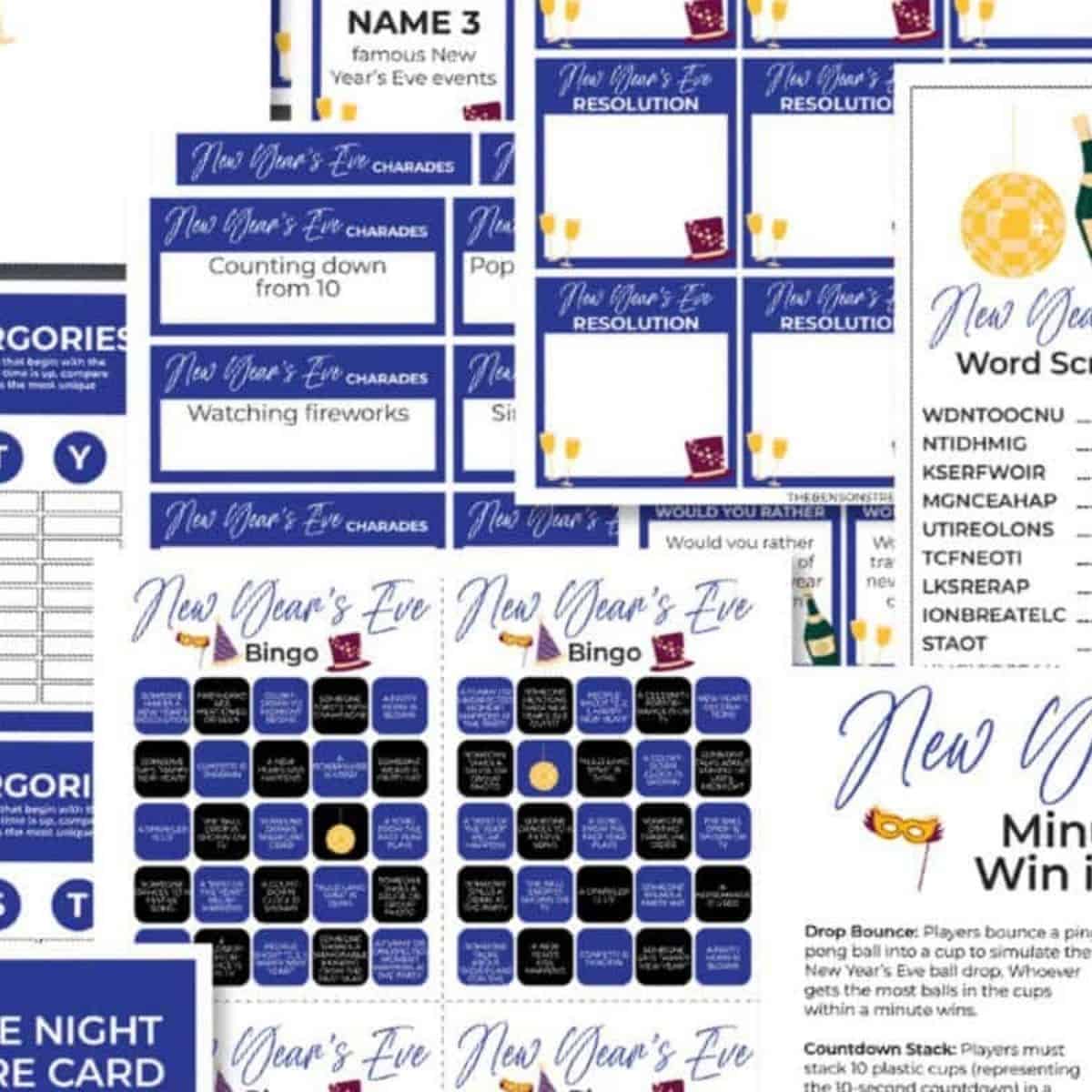 Free New Year Printables You Can Use Right Away