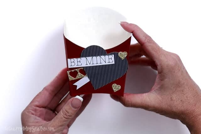 Make a French Fry Valentine Treat Box SVG - The Crafty Blog Stalker