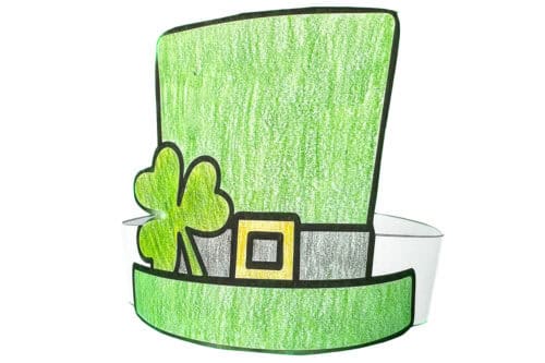 St. Patrick’s Day Leprechaun Hat Coloring Page