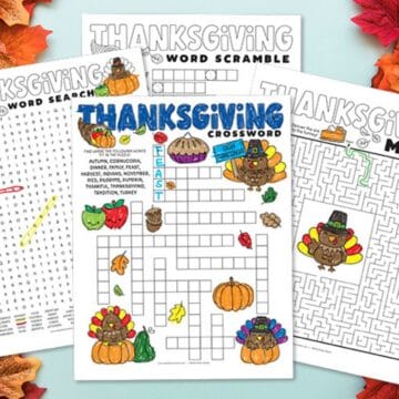 Thanksgiving Gratitude Game Free Printable Card