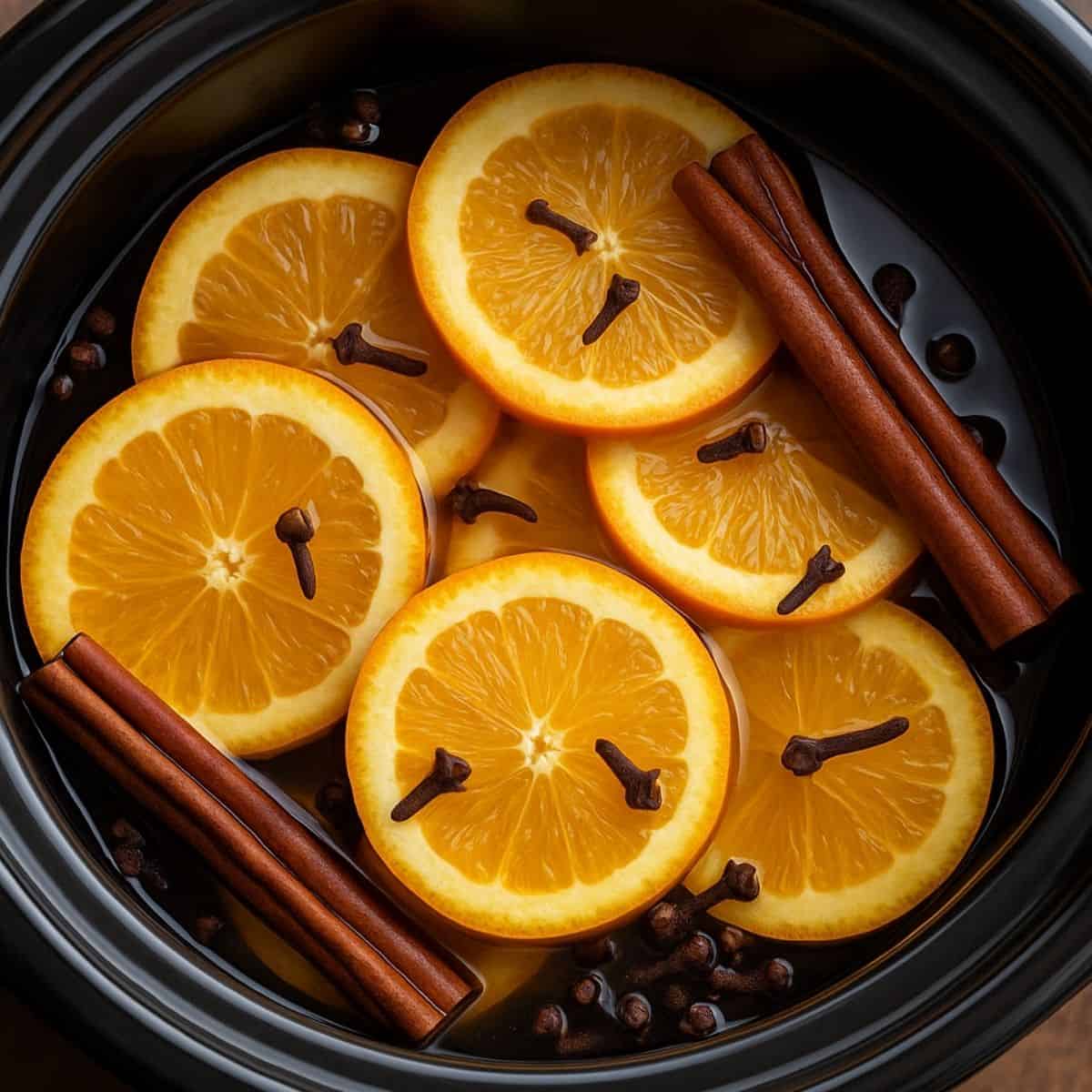 Easy Fall Simmer Pot with Orange and Cinnamon