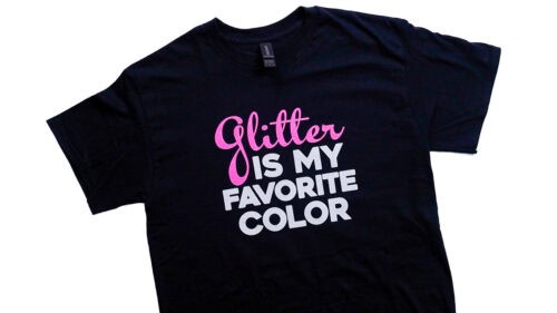A Free SVG That Looks Amazing in Glitter Iron-On Vinyl