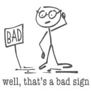 Bad Sign - The Crafty Blog Stalker