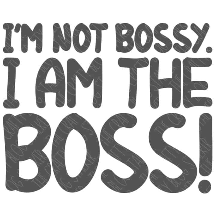 The Boss Free SVG - The Crafty Blog Stalker
