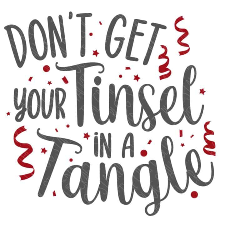 Tinsel SVG - The Crafty Blog Stalker
