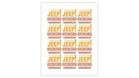 Duck Duck Jeep Printable Tags - The Crafty Blog Stalker