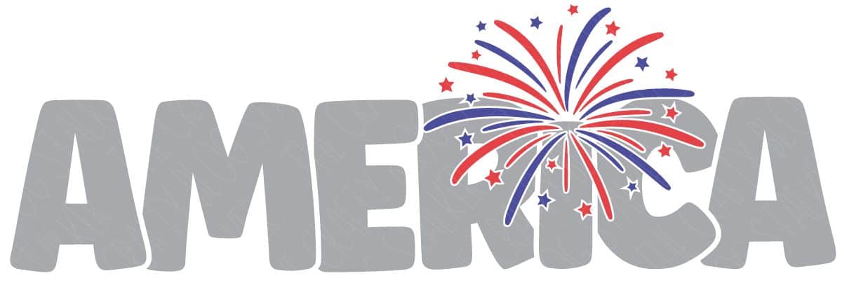 America with Fireworks SVG Cut File - The Crafty Blog Stalker