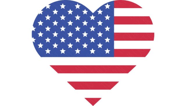 America Flag Heart SVG - The Crafty Blog Stalker
