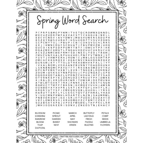 Easy Summer Activity Printable for Kids