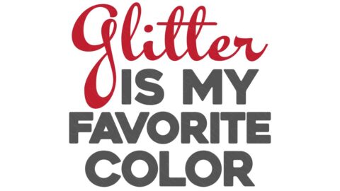 A Free SVG That Looks Amazing in Glitter Iron-On Vinyl